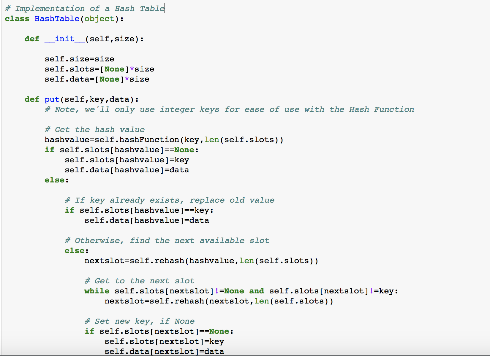 Python 学习笔记 数据结构与算法 】哈希表 Implementation Of A Hash Table Csdn博客