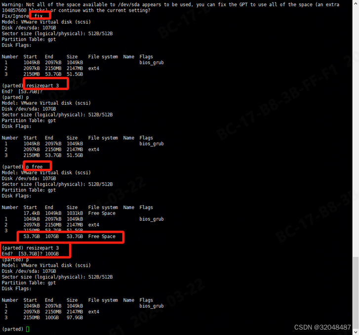 LINUX磁盘管理_resize2fs: device or resource busy while trying to-CSDN博客