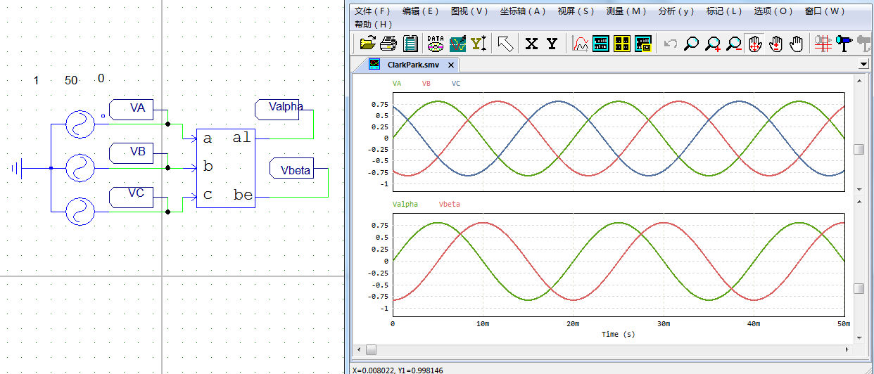 DSP28335在CCS代码实现Clarke、Park变换及反变换-CSDN博客