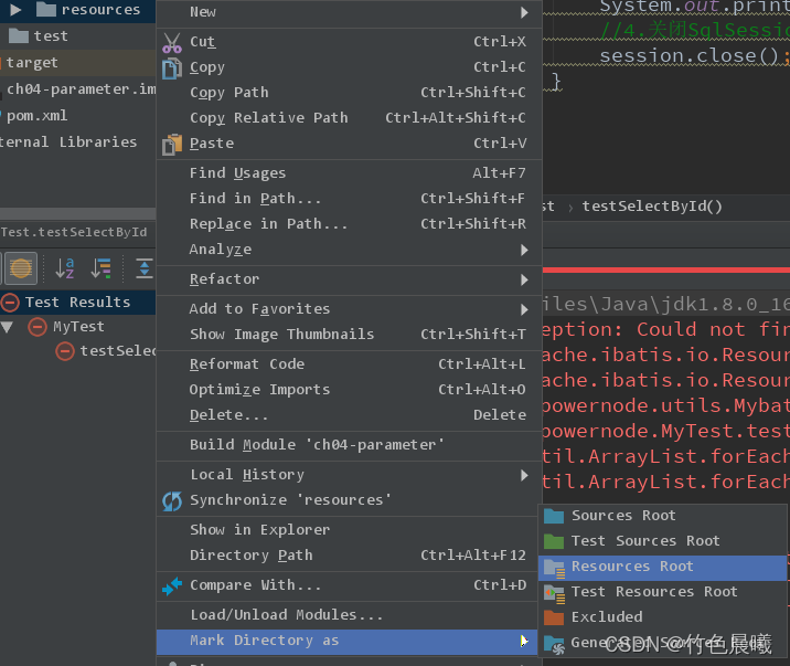 Mybatis 报错 java.io.IOException: Could not find resource mybatis-config.xml-CSDN博客