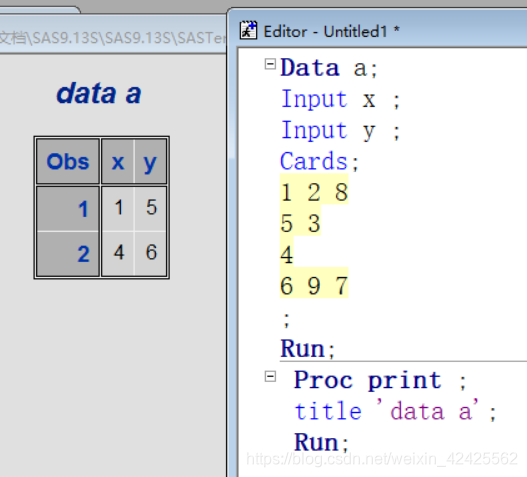 Sas初学者笔记 003 利用数据步读取数据 Input语句的用法sas Input Csdn博客