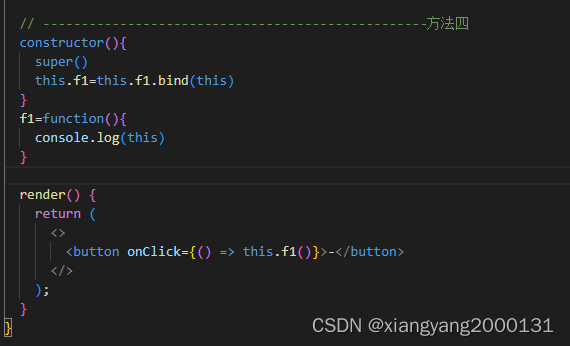 在react中this指向丢失指向undefined的解决方法_reactnative在栈中使用hook获取为undefined-CSDN博客