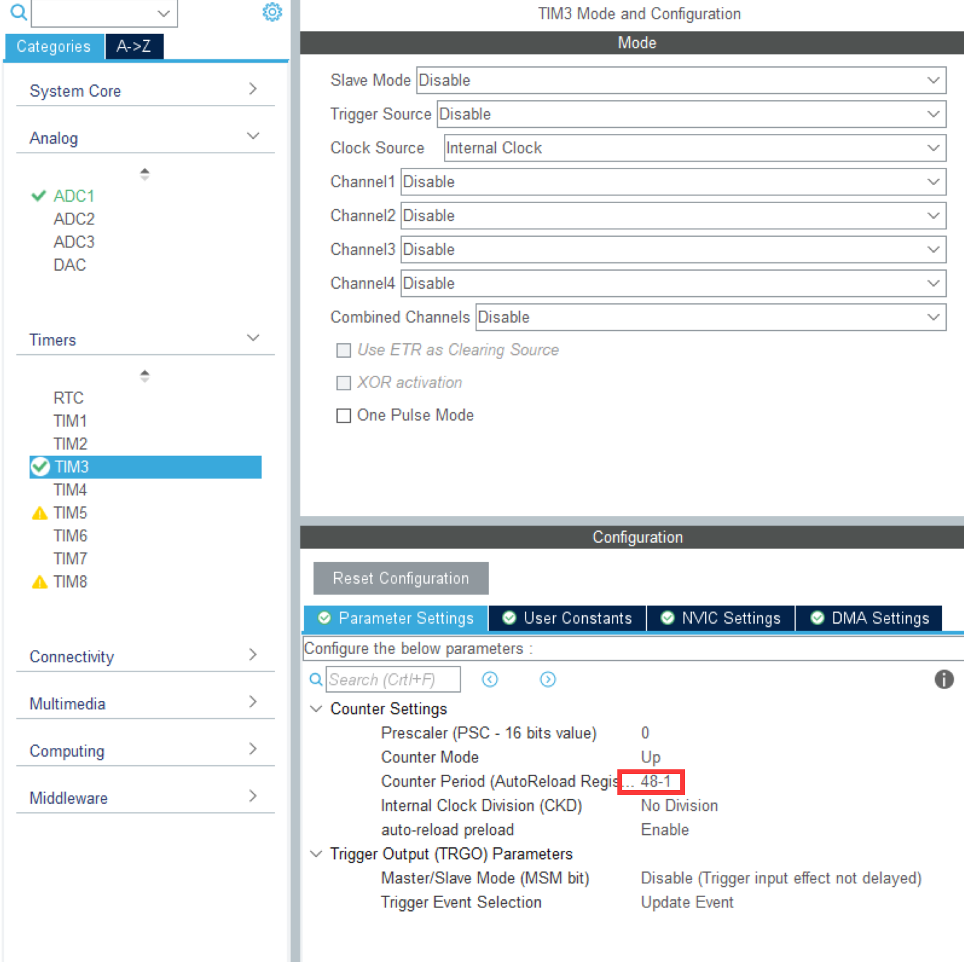 stm32cubemx ADC+TIM+DMA超频采样_stm32h7adc超频-CSDN博客