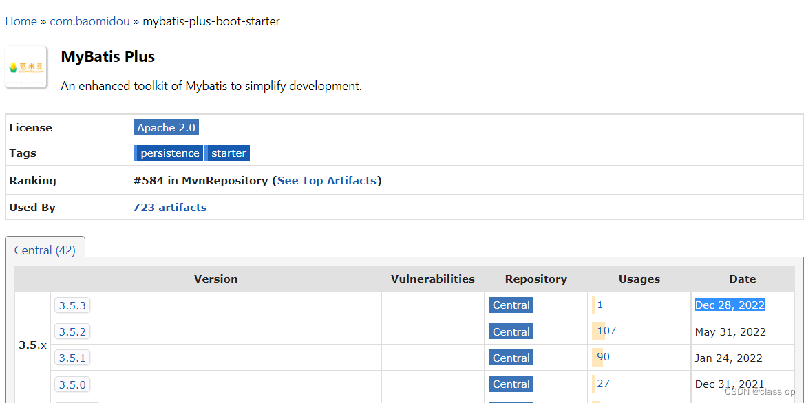 SpringBoot3整合mybatis-plus报错：Property ‘sqlSessionFactory‘ or ‘sqlSessionTemplate‘ are required ...