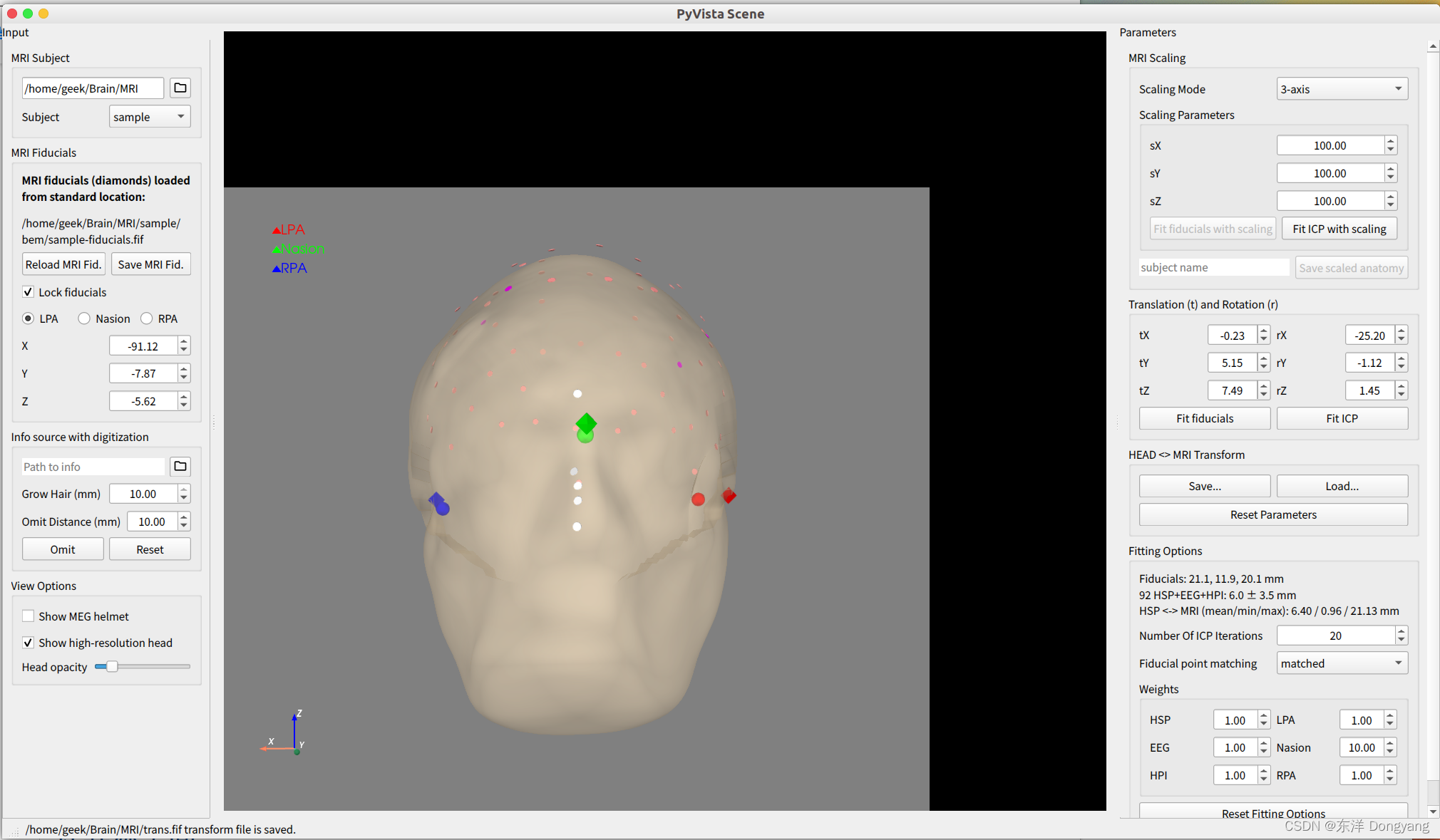 Python科学计算包MNE——头模型和前向计算_mne python-CSDN博客