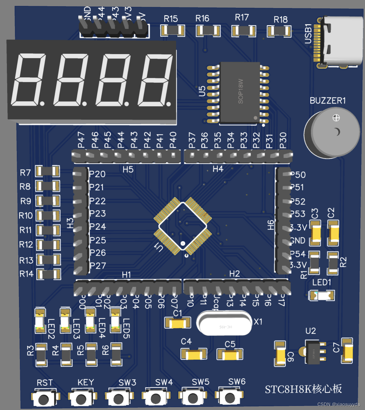 STC8H8K64U核心板设计-CSDN博客