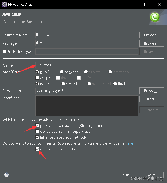 我的Java第一个程序Hello world_java第一个程序,控制台打印hello world。-CSDN博客
