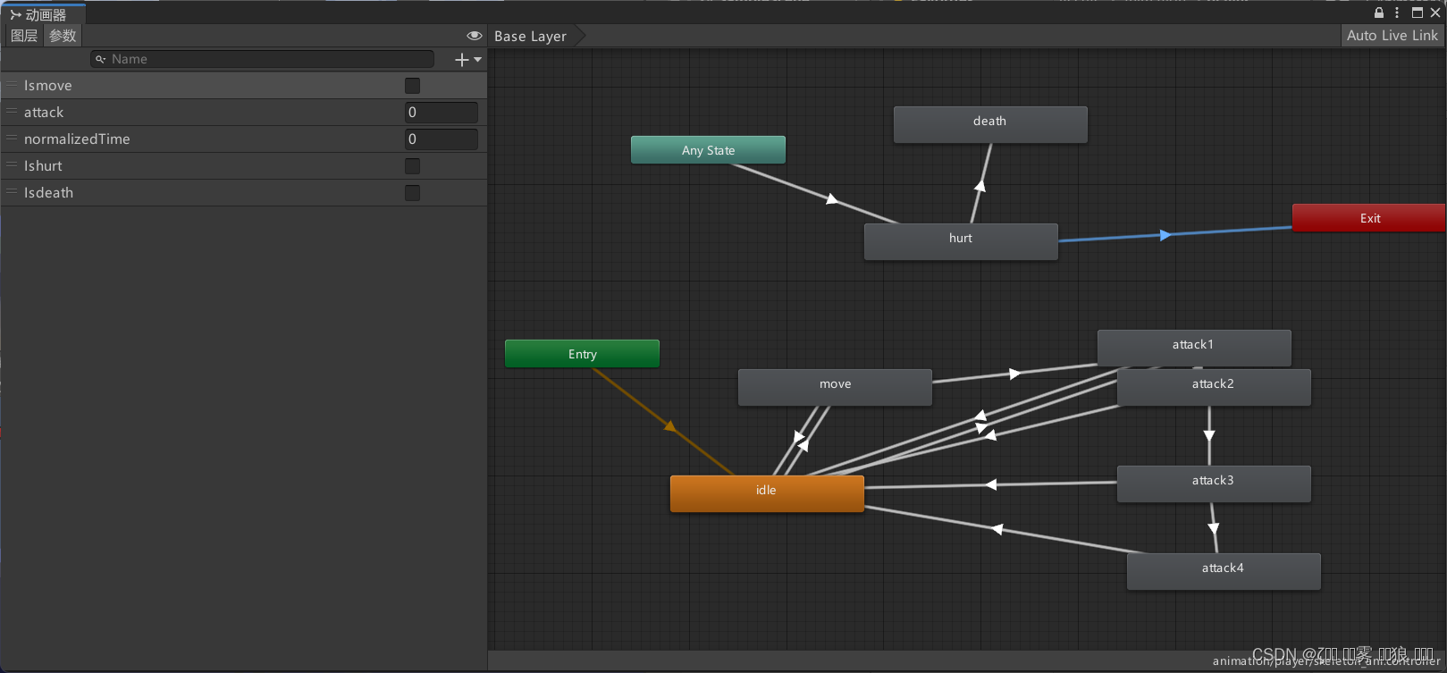 9.Unity2D 横版 简单AI 之 敌人跳跃条件优化+自动范围内检测敌人发起攻击（索敌）+对象池优化+主角受伤死亡_unity2d敌人检测距离攻击-CSDN博客