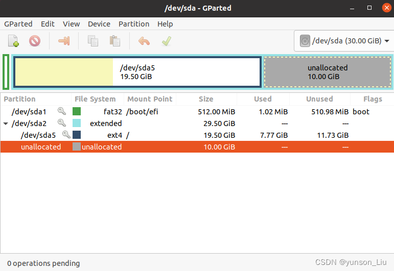 ubuntu 20.04 tls桌面版扩/dev/sda5盘对应的/分区_ubuntu sda5在sda2下面-CSDN博客