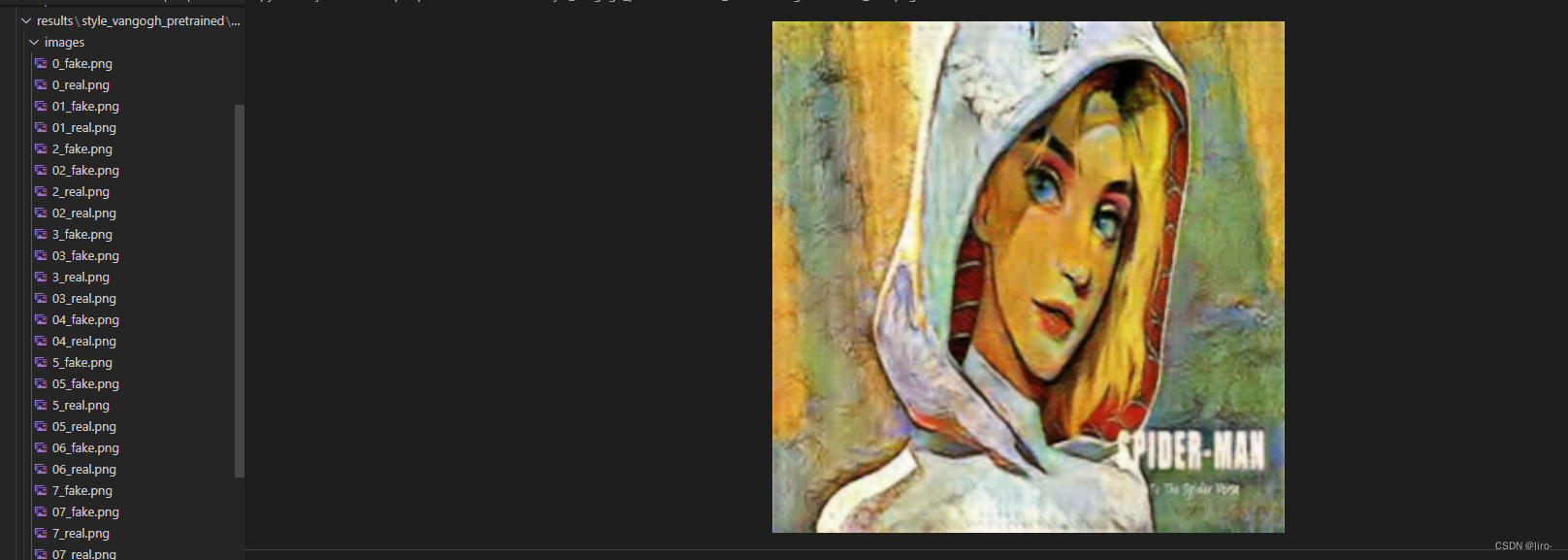 pytorch-CycleGAN-and-pix2pix-master图片风格迁移（蜘蛛侠版）（仅风格迁移）-CSDN博客