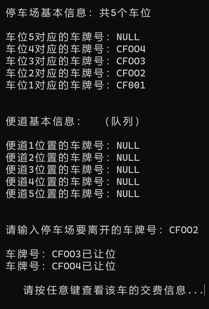 数据结构课设（停车场管理系统的设计与实现）数据结构课设停车场管理 Csdn博客