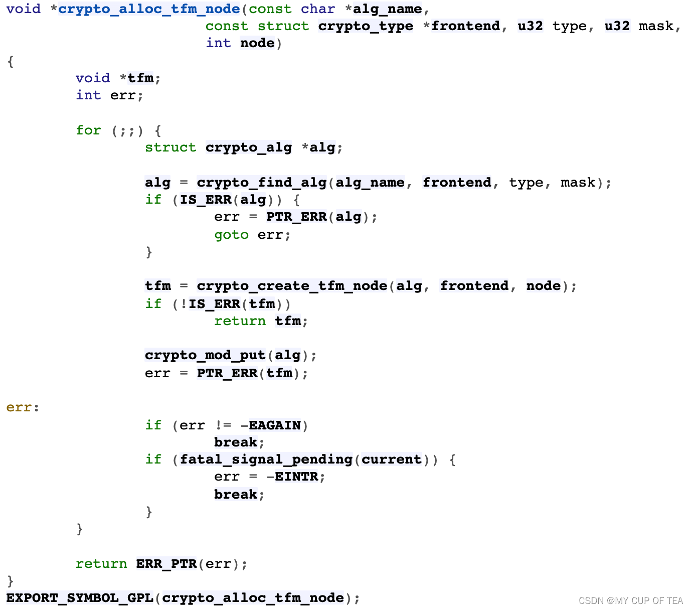 linux加密框架 crypto 算法管理 - 创建哈希算法实例_crypto模块下的alloc-CSDN博客