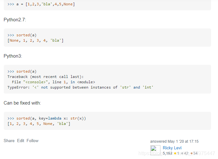 【python】sorted函数出现TypeError: ‘＜‘ not supported between instances of ‘str‘ and ‘int‘_python ...