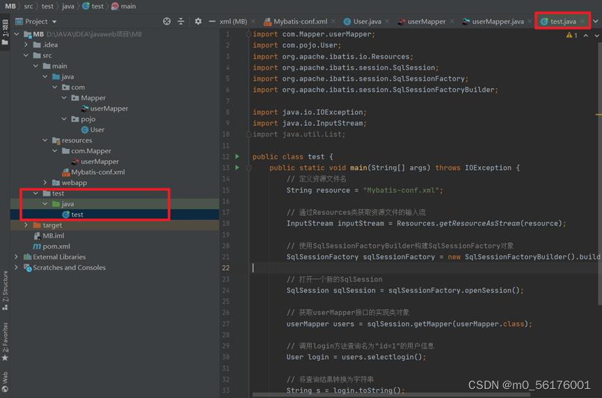 IDEA中用Mybatis连接MySQL方法_idea mybatis 连接数据库-CSDN博客