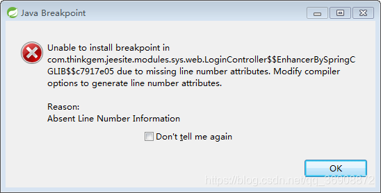 eclipse 提示 “java breakpoint unable to install breakpoint”错误_java breakpoint unable to install ...