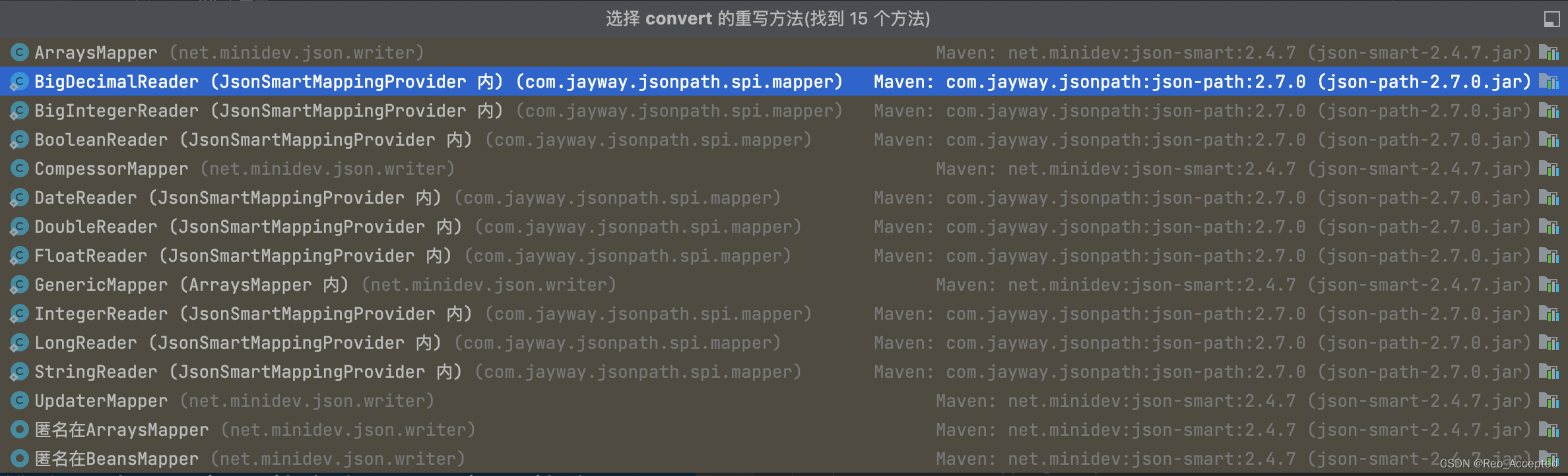 MappingProvider 反序列化器_com.jayway.jsonpath.spi.mapper.mappingprovider;-CSDN博客