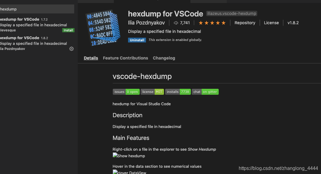 VSCode 安装插件 hexdump 查看 二进制文件 [ java class 文件]_vscode hexdump-CSDN博客