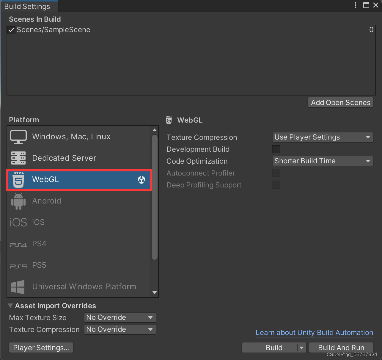 Unity 发布WebGL部署到GitHub_unity发布webgl-CSDN博客