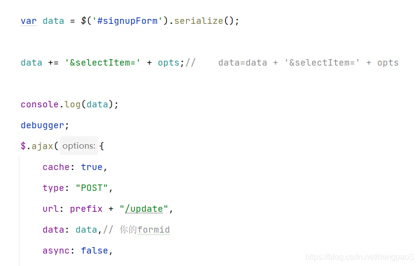 ajax提交表单对数据进行序列化操作（自用）_ajax使用表单序列化传参-CSDN博客