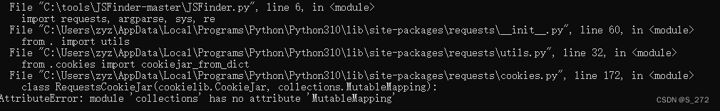 提示：AttributeError: module ‘collections‘ has no attribute ...