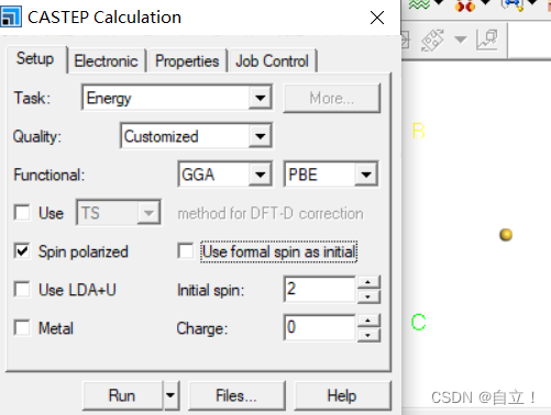 实例分享：MS castep的参数设置与计算电子性质的操作步骤（免费、新手向）_ms initial spin-CSDN博客