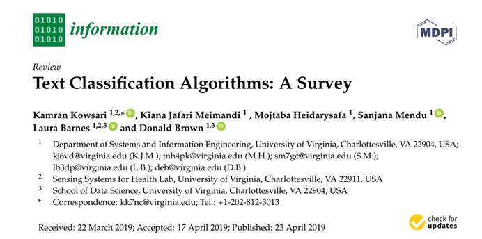 论文阅读：Text Classfication Algorithms：A Survey（一）_a survey on text ...