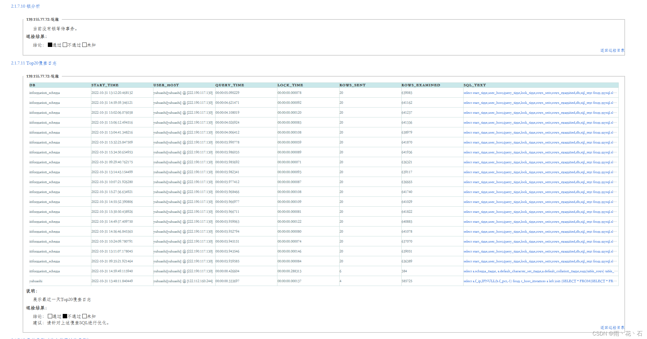 Mysql自动化巡检报告 V1 0 Mysql 巡检报告模板 Csdn博客