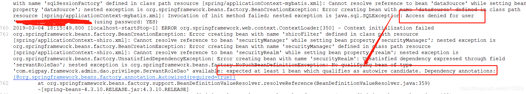 No qualifying bean of type vailable: expected at least 1 bean which qualifies as autowire解决办法（持续 ...