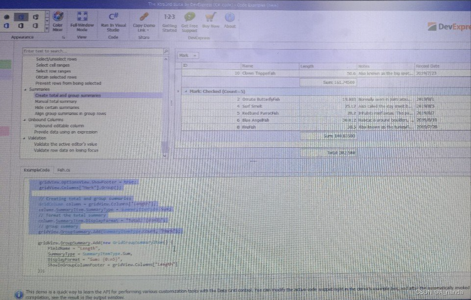 dev 利用summary item实现统计效果_dev gridview 筛选统计-CSDN博客