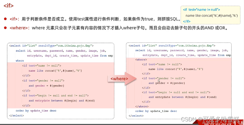JavaWeb Day09 Mybatis-基础操作02-XML映射文件&动态SQL_动态sql和xml映射文件-CSDN博客