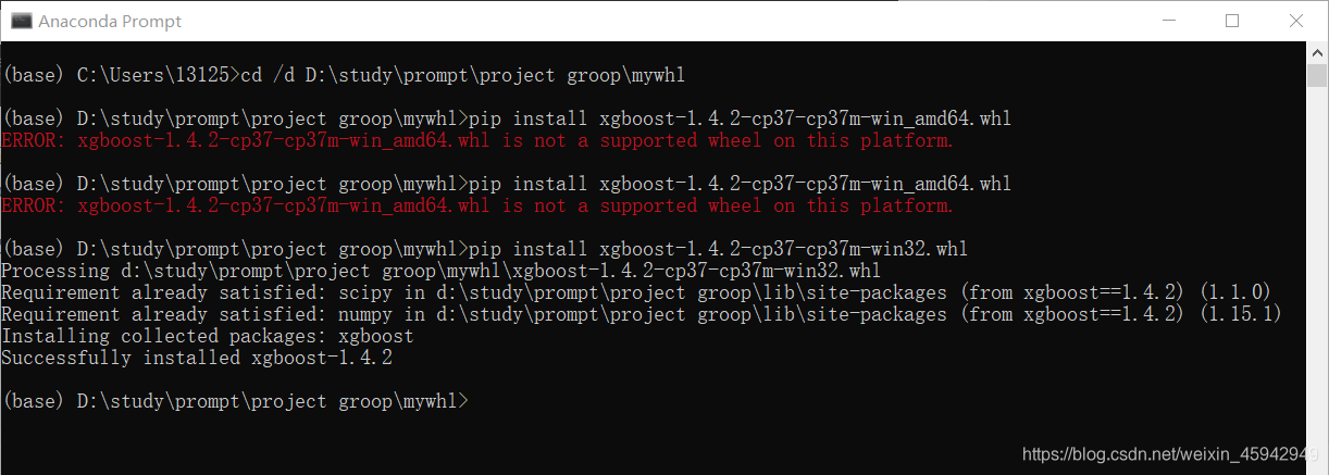 问题：No module named ‘xgboost’ 或者XGBoost Library (xgboost.dll) could not be loaded.的解决办法_no module ...