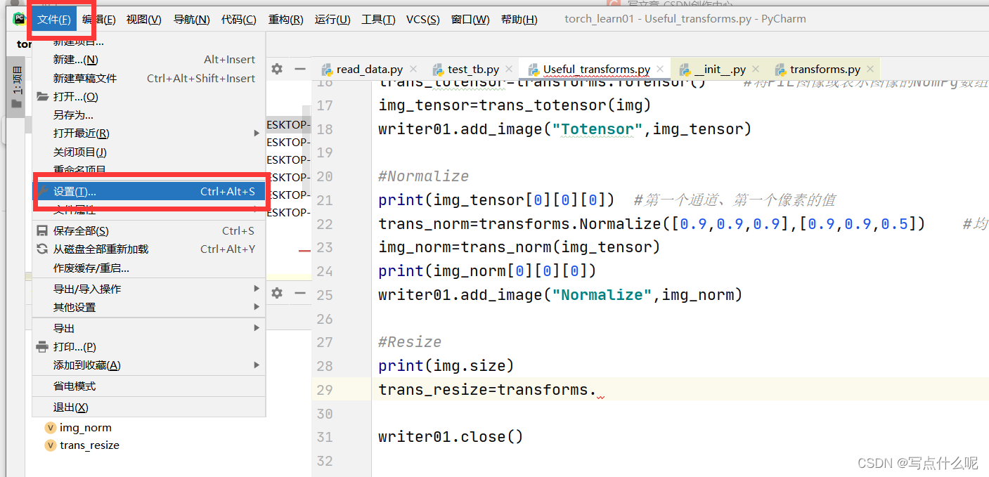 Pytorch学习06_常见的transforms02_pytorch resize-CSDN博客