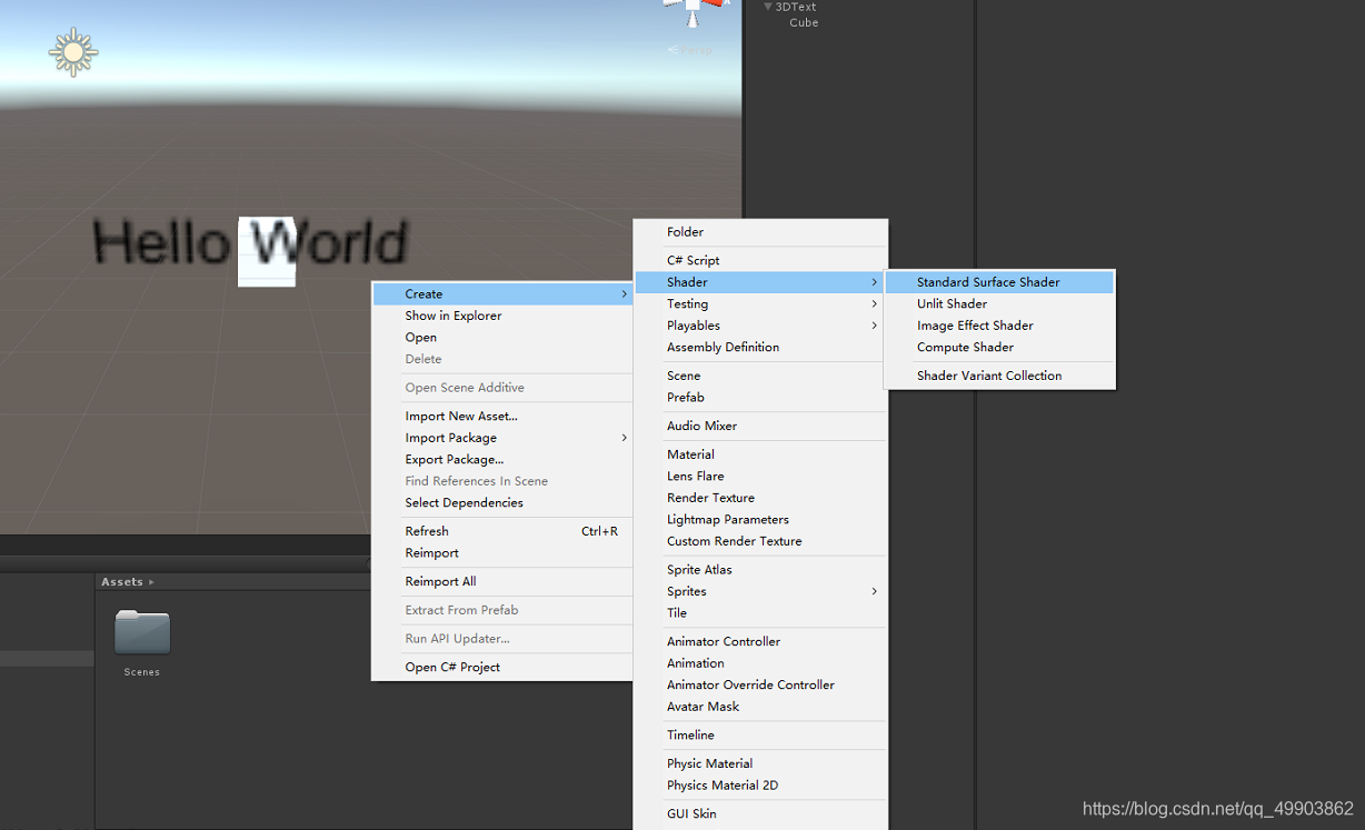 Unity 3D Text 穿透模型显示的解决方法-CSDN博客