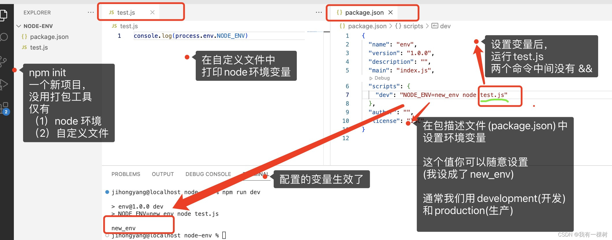 【前端工程化】理解和配置process.env.NODE_ENV，项目中的环境变量到底是个啥_process.env.node env;-CSDN博客