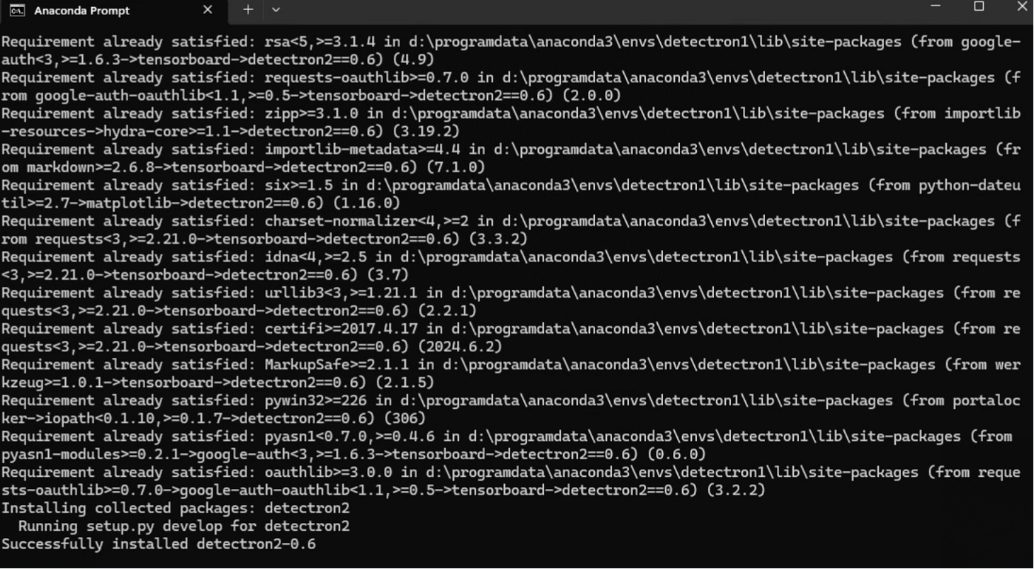 【Windows11 安装 Detectron2】_detectron2 windows安装-CSDN博客