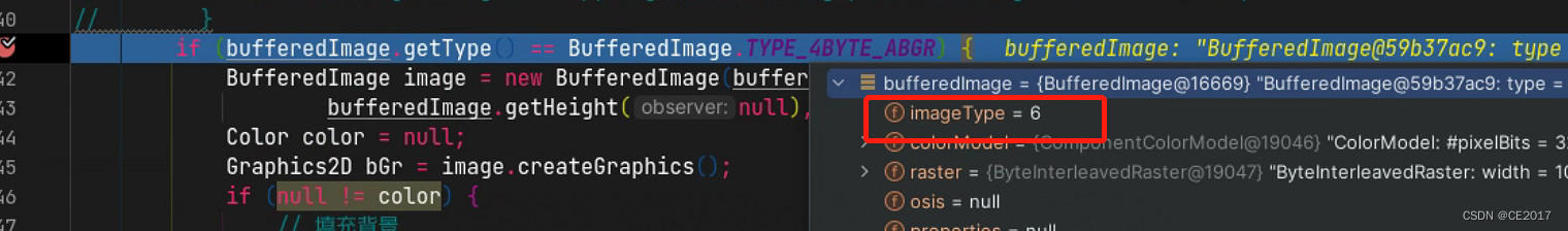 java将BufferedImage类型TYPE_4BYTE_ABGR 转成 TYPE_3BYTE_BGR_bufferedimage type-CSDN博客