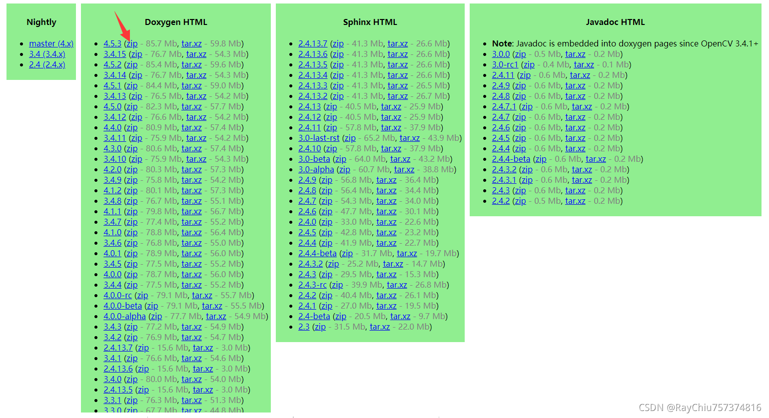 OpenCV4 官方离线文档下载方法_opencv官方文档下载-CSDN博客
