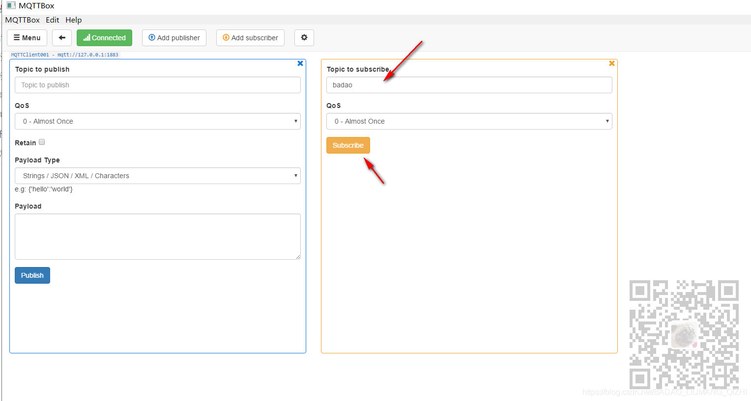Windows上Mqtt服务器搭建与使用客户端工具MqttBox进行测试_mqttbox下载-CSDN博客
