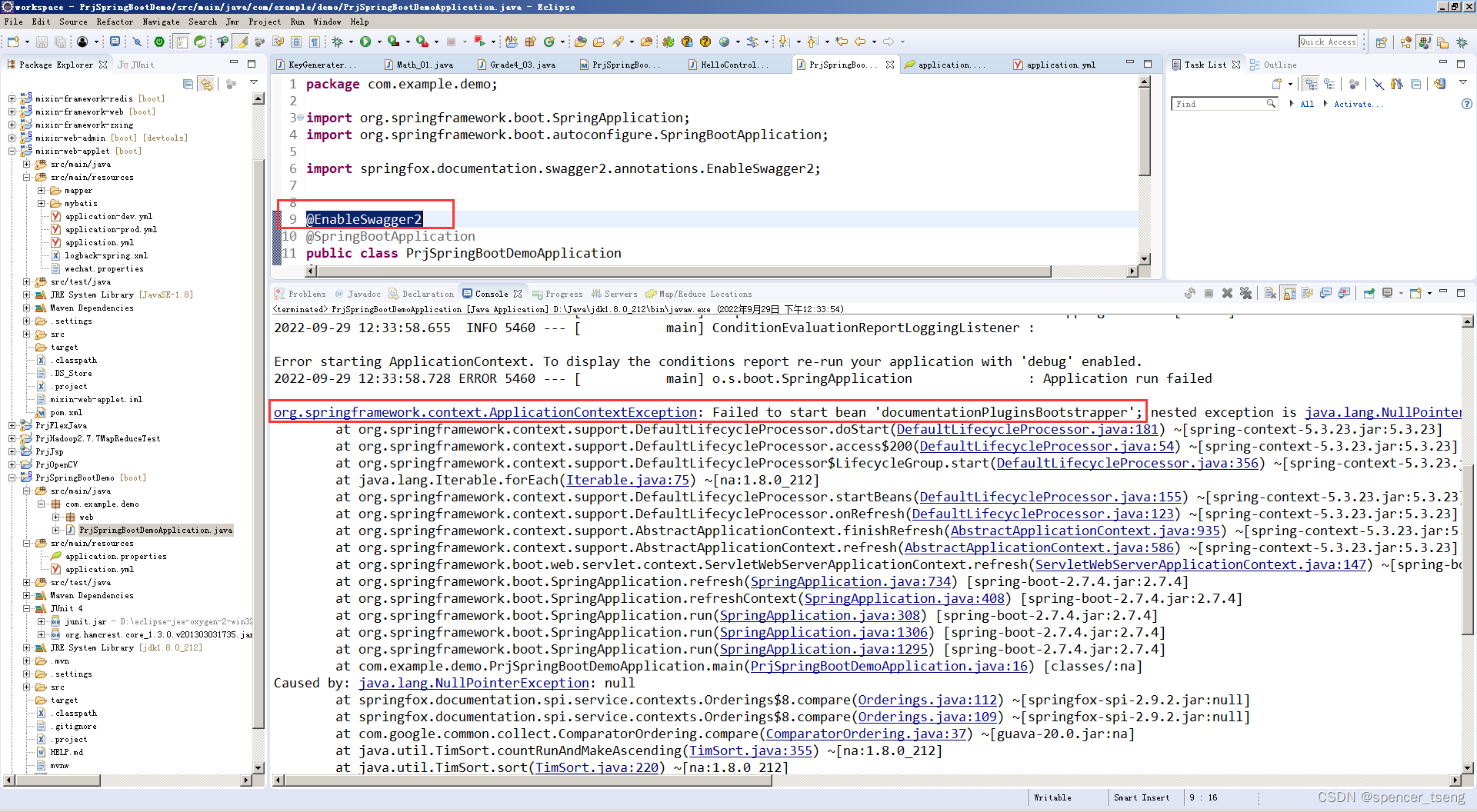 Failed to start bean ‘documentationPluginsBootstrapper‘_documentationpluginsbootstrapper ...