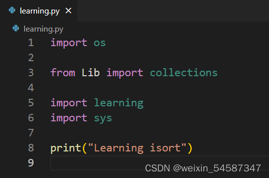 python导入模块规范化——isort_vscode isort-CSDN博客