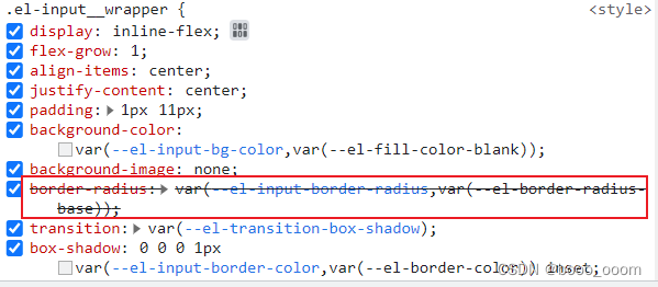 vue3 获取焦点时修改el-input的border-radius的属性_--el-border-radius-base-CSDN博客