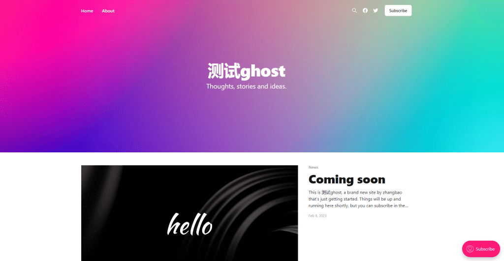 一分钟搭建Ghost个人网站博客系统_ghost博客系统-CSDN博客
