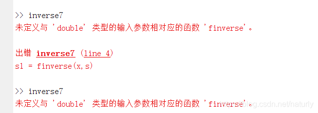Matlab报错：未定义与double类型的输入参数相对应的函数matlab未定义与 Double 类型的输入参数相对应的函数 Start。 Csdn博客