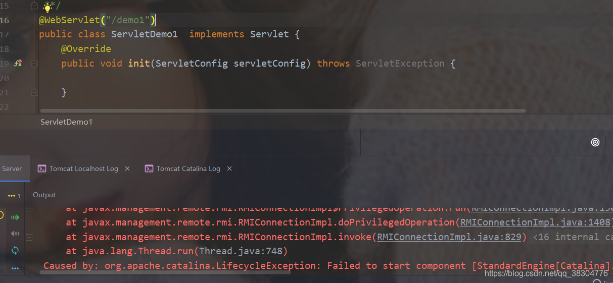 IDEA启动tomcat报java.lang.IllegalStateException: Error starting child-CSDN博客