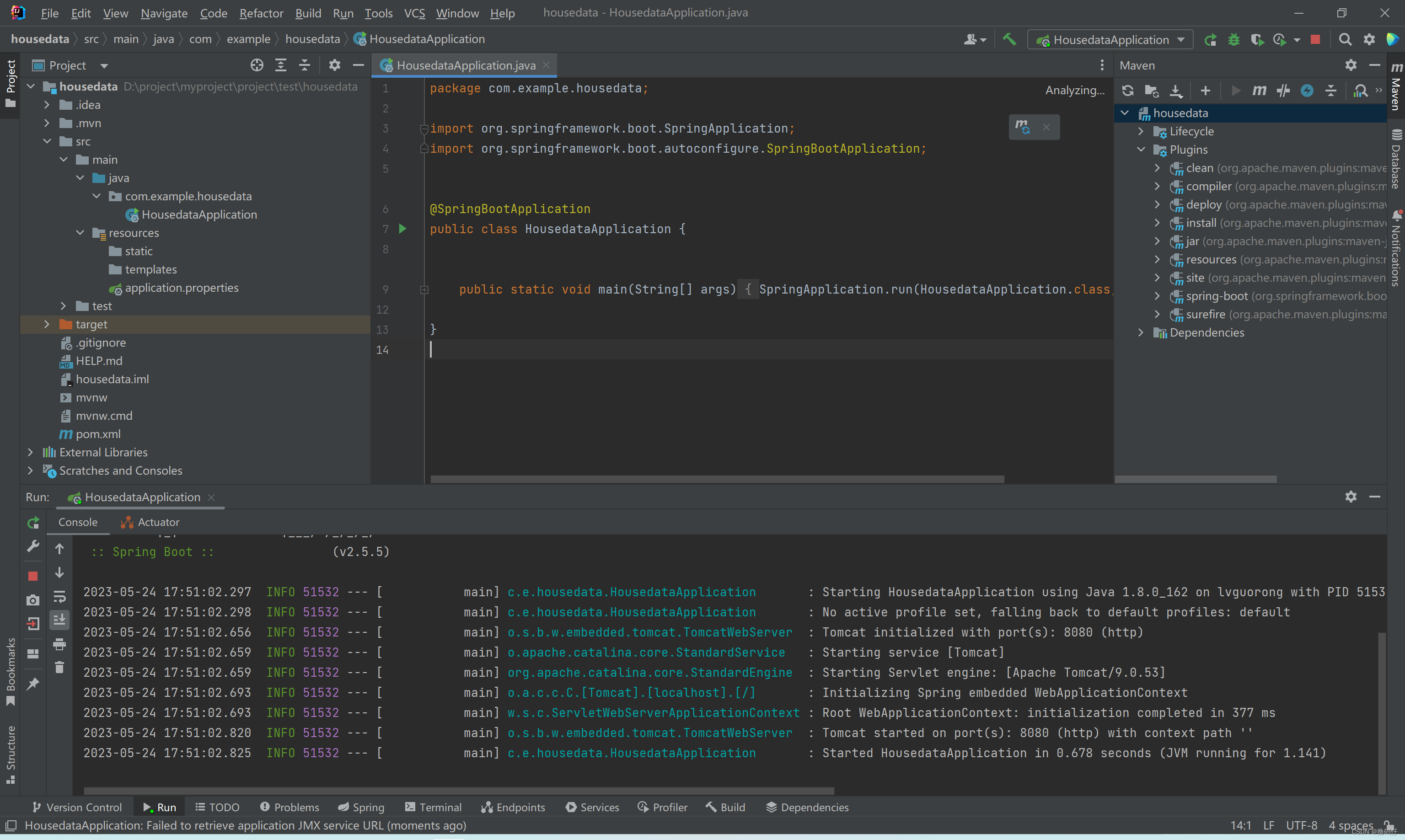 java: 无法访问org.springframework.boot.SpringApplication 错误的类文件: /C:/Users ...