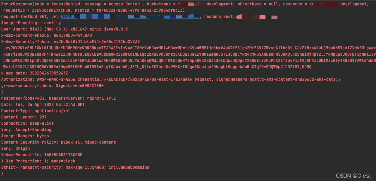 minio使用临时授权(STS)无法上传对象至bucket_minio 临时授权-CSDN博客