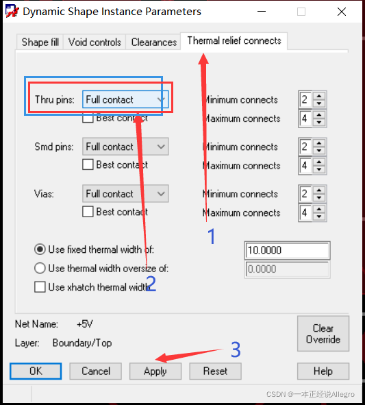 Allegro中，针对单个通孔管脚使用全连接方式_allegro设置单个通孔全连接-CSDN博客
