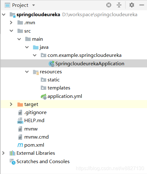 Spring Cloud Eureka注册中心项目搭建_cloudeurekaapplication-CSDN博客